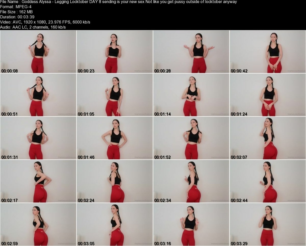 Goddess Alyssa Legging Locktober DAY 8 Sending Is Your New Sex Mix Femdom Online Tube